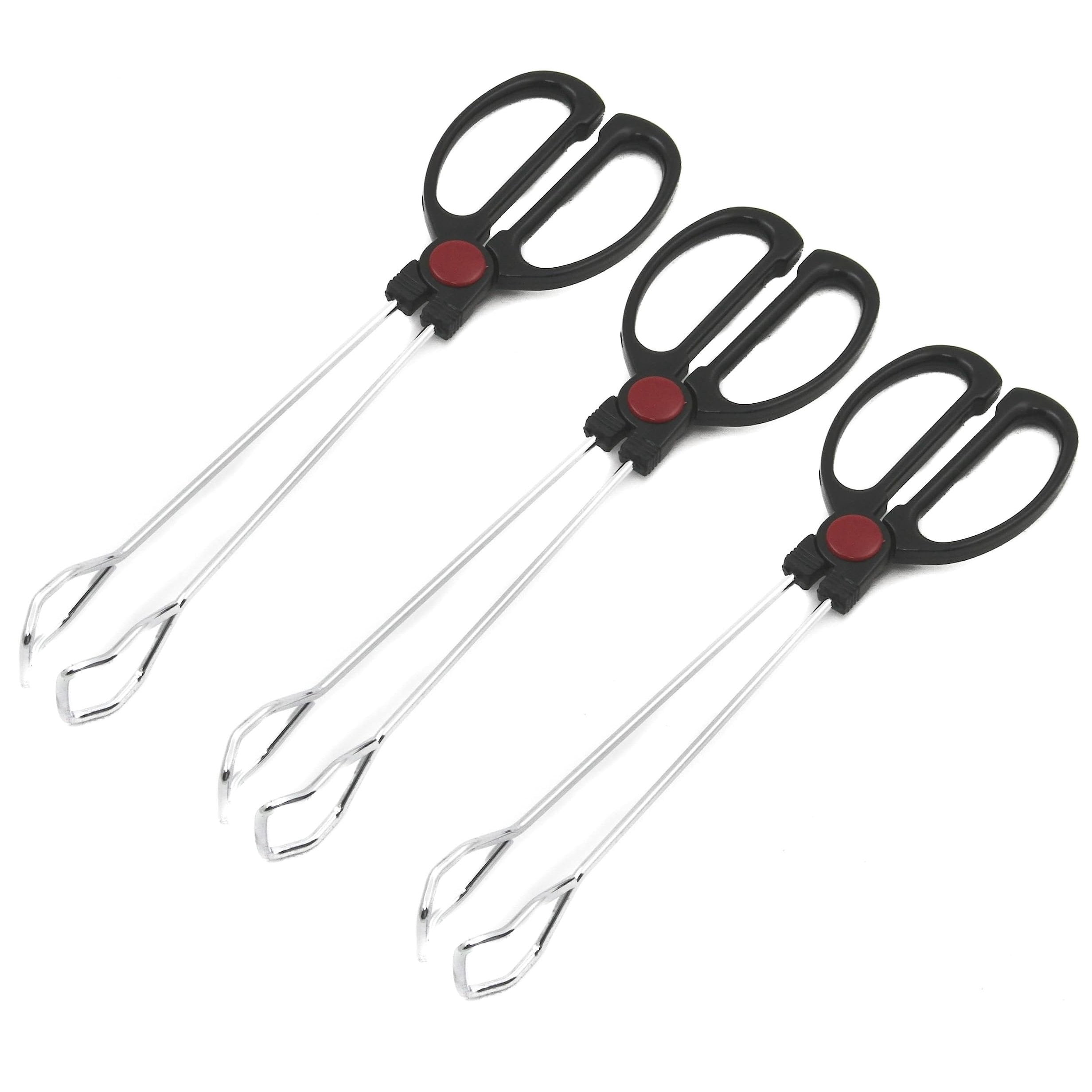 Chef Craft 12" Long Buffet Serving Tongs with Cool-Touch Plastic ...