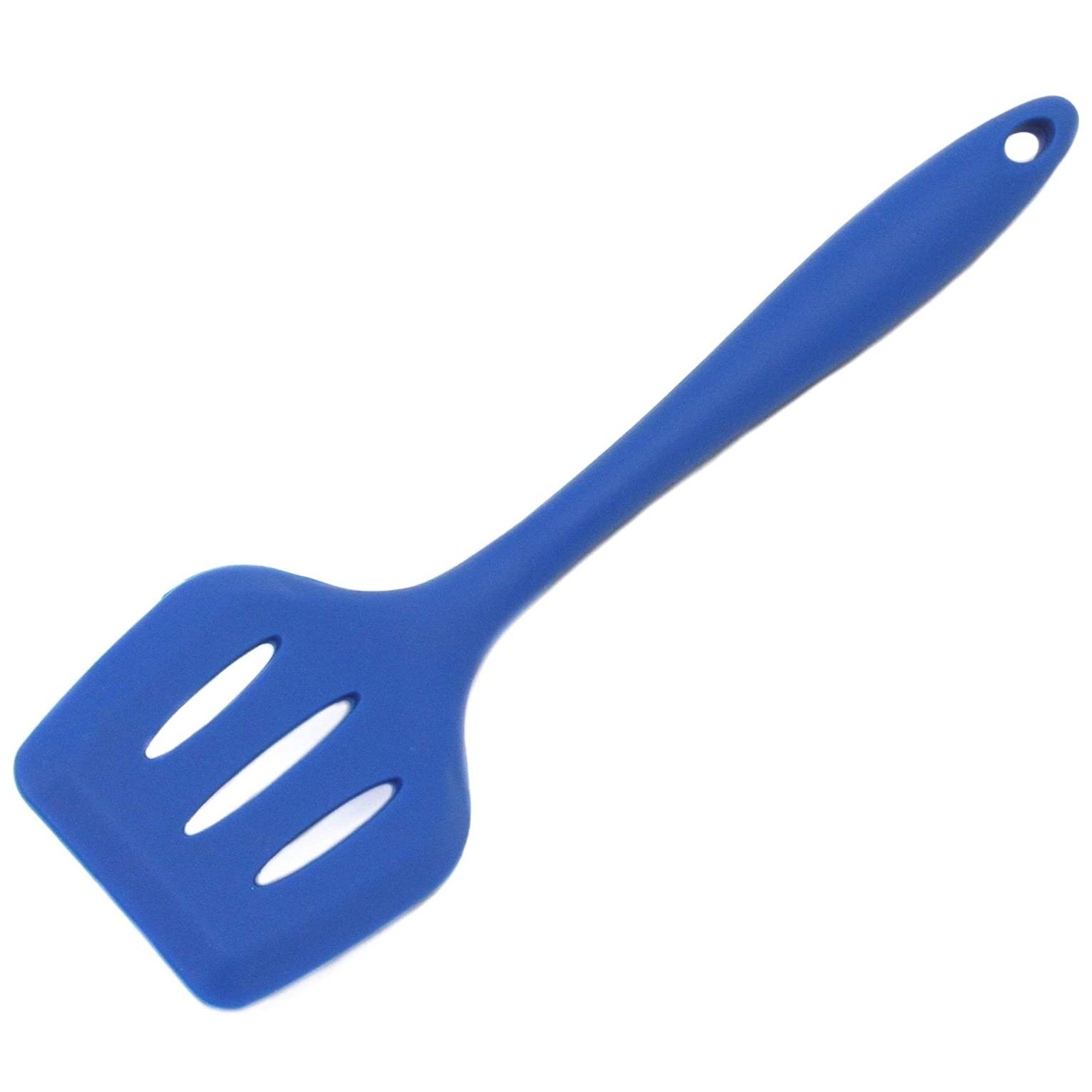 Chef Craft 12" Long, Wide Premium Silicone Slotted Turner Spatula ...