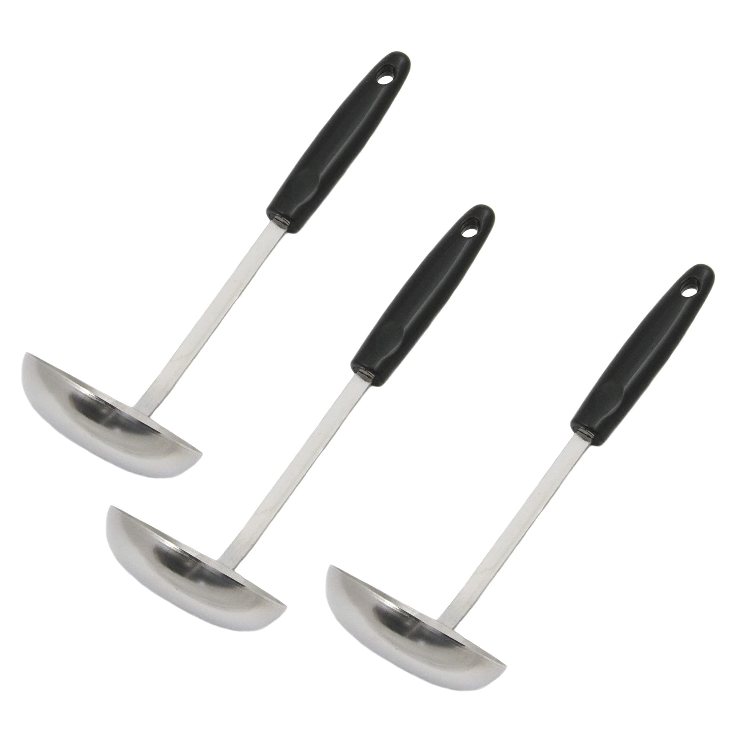 Chef Craft 12" Select Stainless Steel Serving / Soup Ladle 3 Pack ...