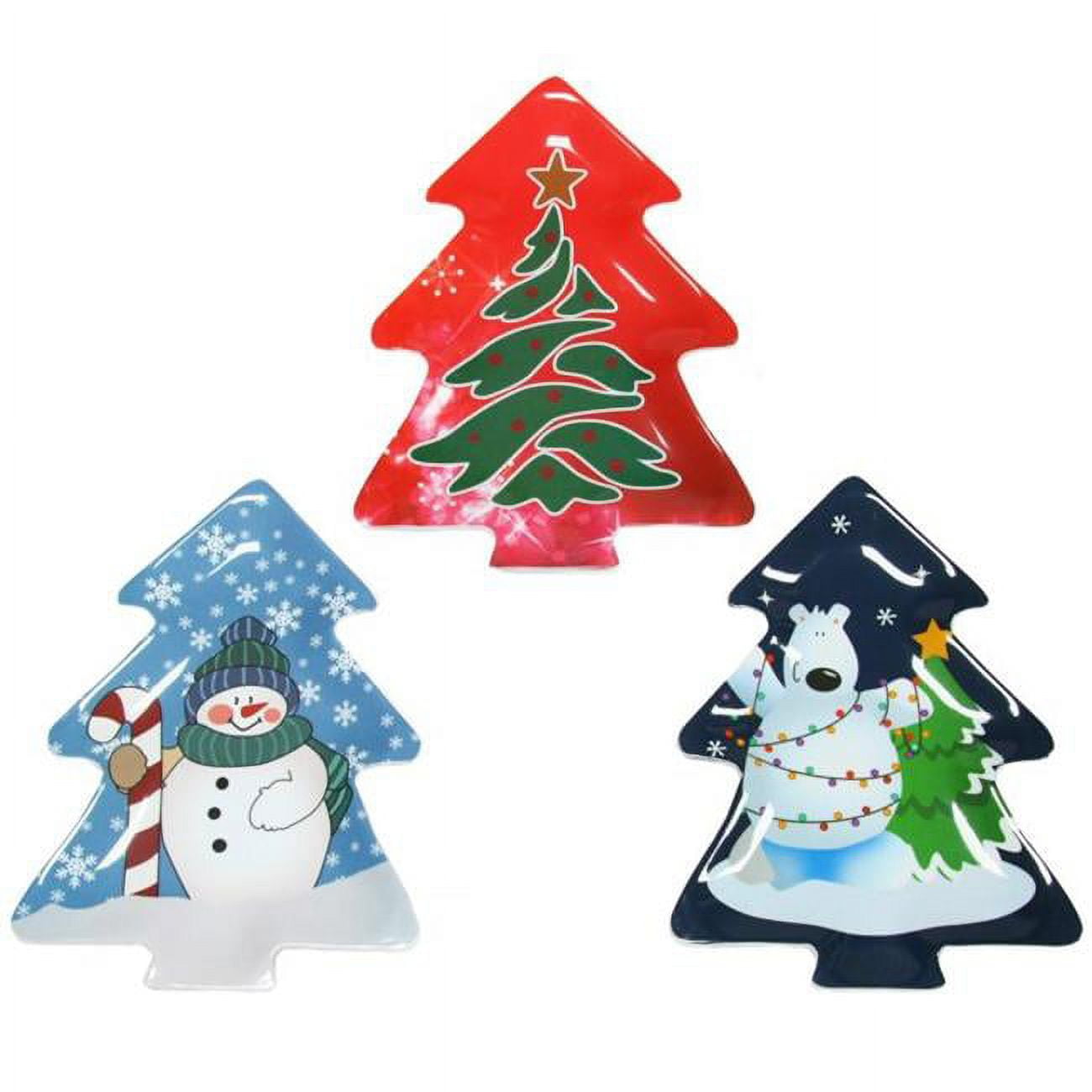 Chef Craft 2329200 Assorted Tree Shaped Plates - Case of 48 - Walmart.com