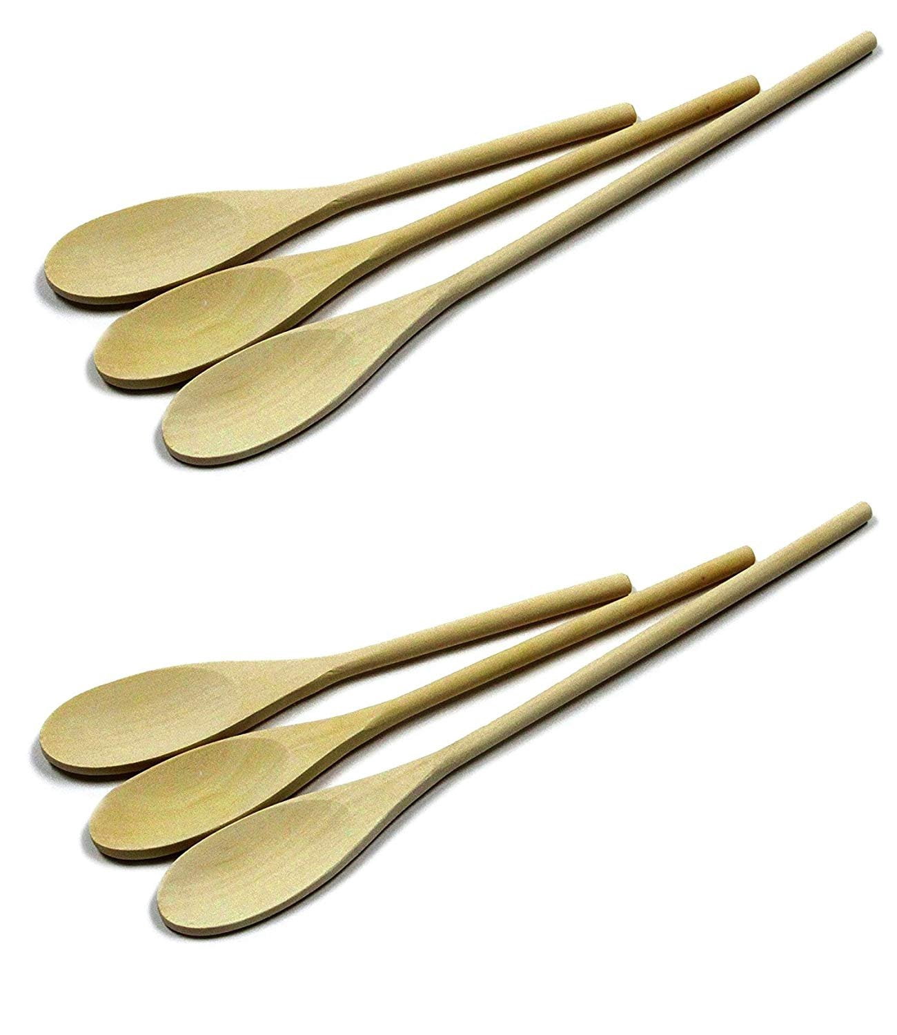 Chef Craft 3-Piece Solid Maple Wooded Spoon Set | Spoons Lengths are 10 ...