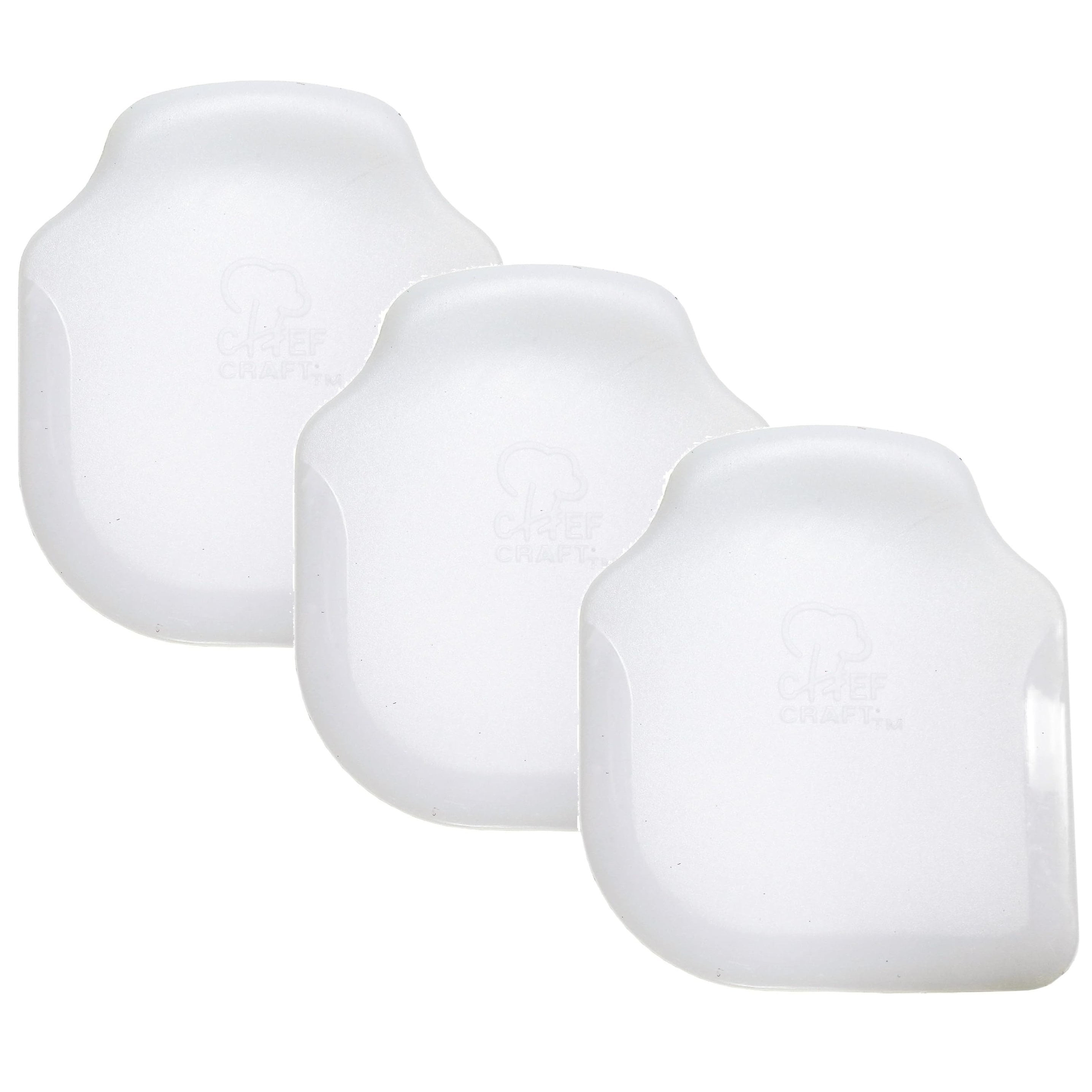 Chef Craft 3" x 2.5" Durable Non-Scratch Plastic Pan Scraper Tool ...