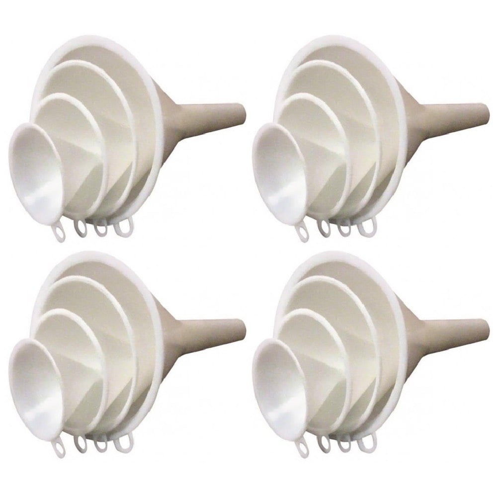 Chef Craft 4 Piece Funnel Set Plastic, 4 Pack - Walmart.com