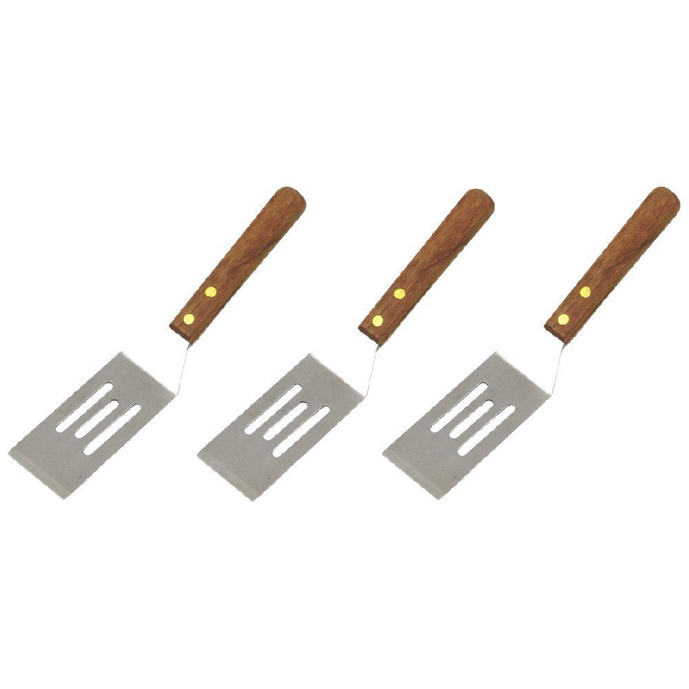 Chef Craft 8" Stainless Steel Slotted Mini Cookie Spatula with Wooden ...
