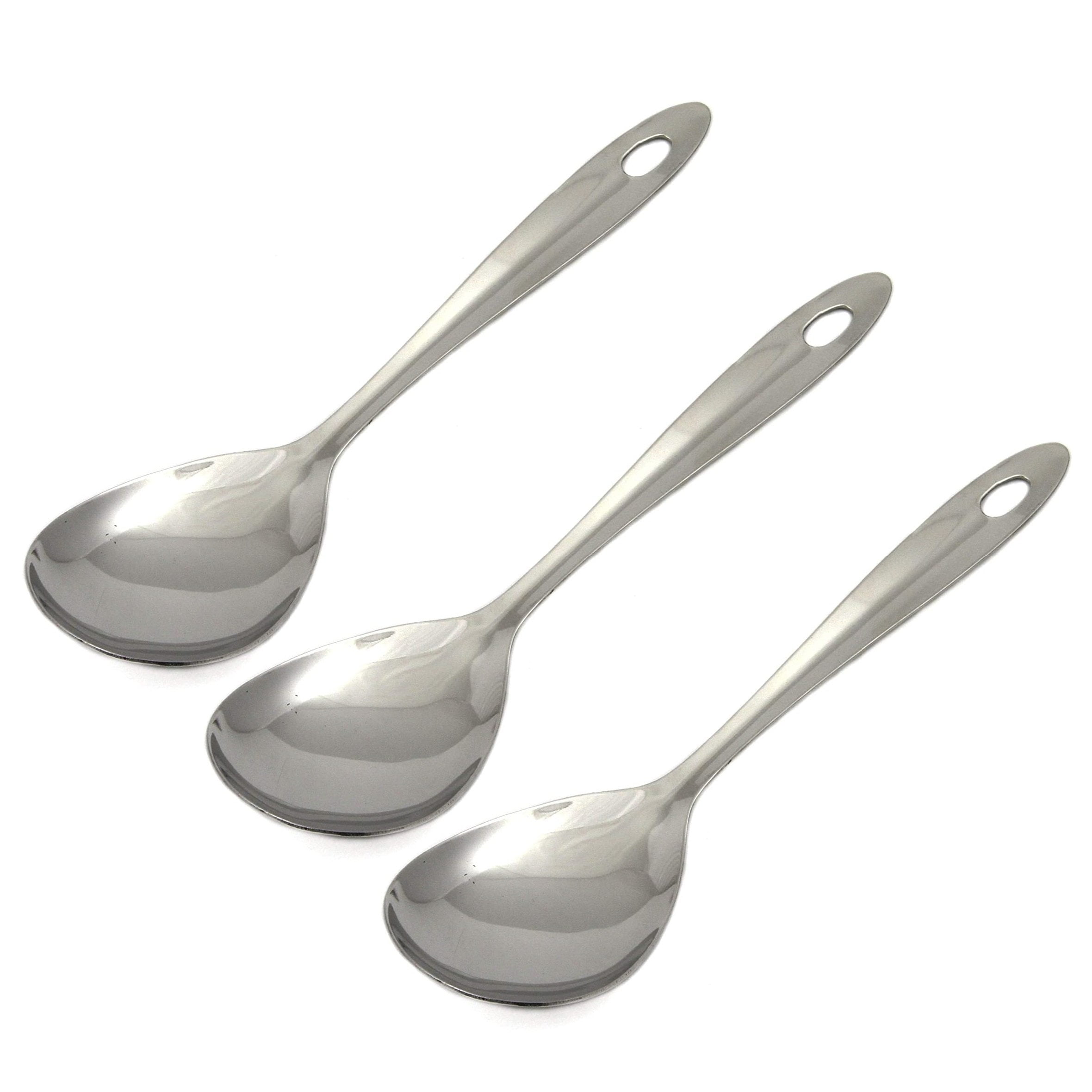 Chef Craft 9.5" Stainless Steel Basting / Serving Spoon with Sleek ...