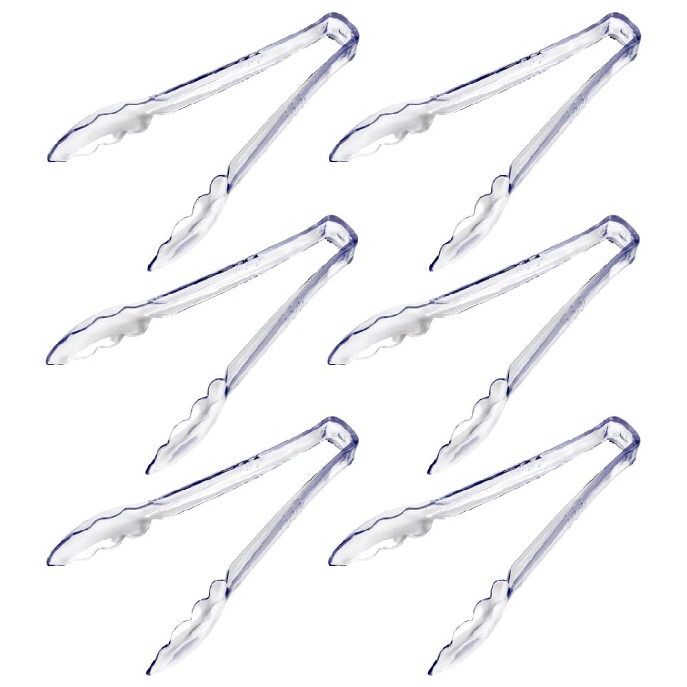 Chef Craft 9 inch Clear Plastic Tongs, 6 Pack - Walmart.com