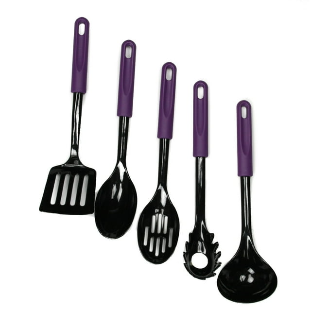 Chef Craft Dishwasher Safe 5 Piece Nylon Cooking Supplies Set, Includes ...