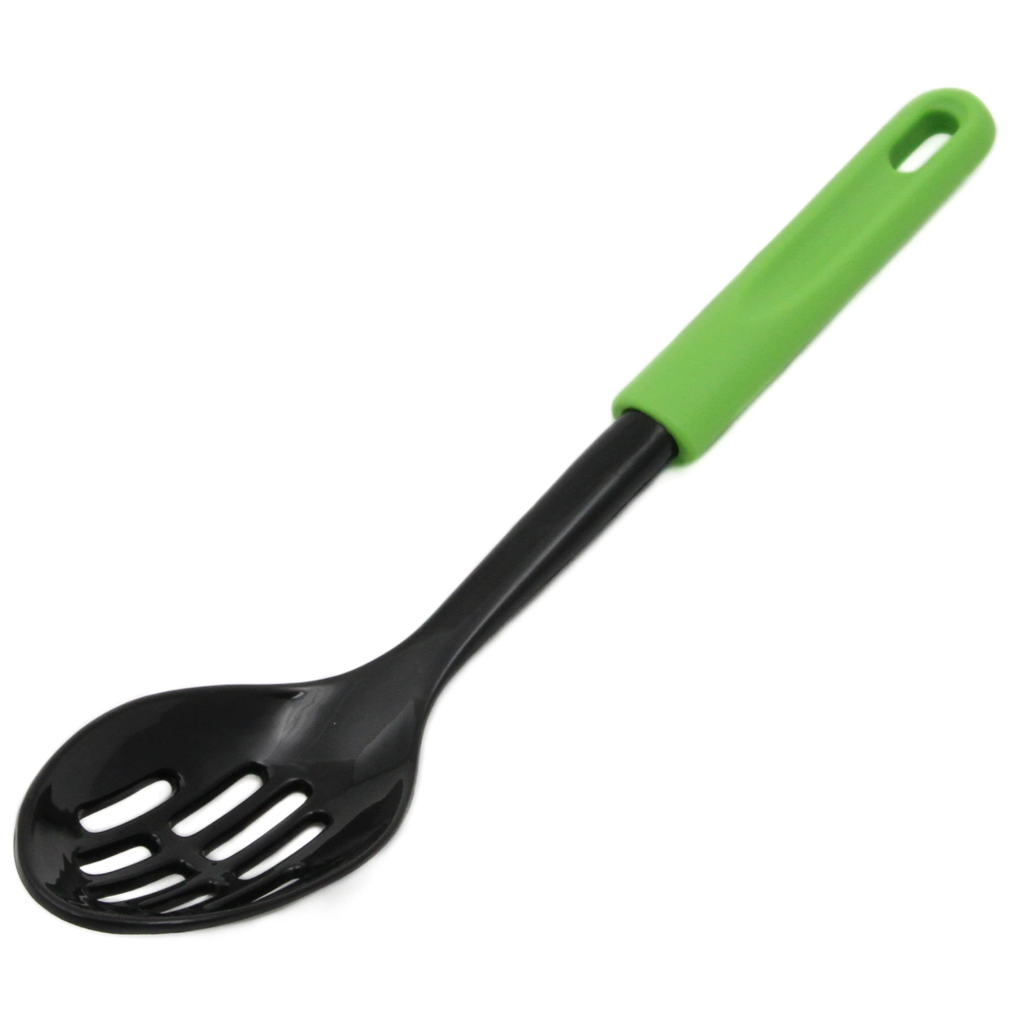 Chef Craft Basic Nylon Slotted Spoon, 11.5 inch, Green/Black - Walmart.com