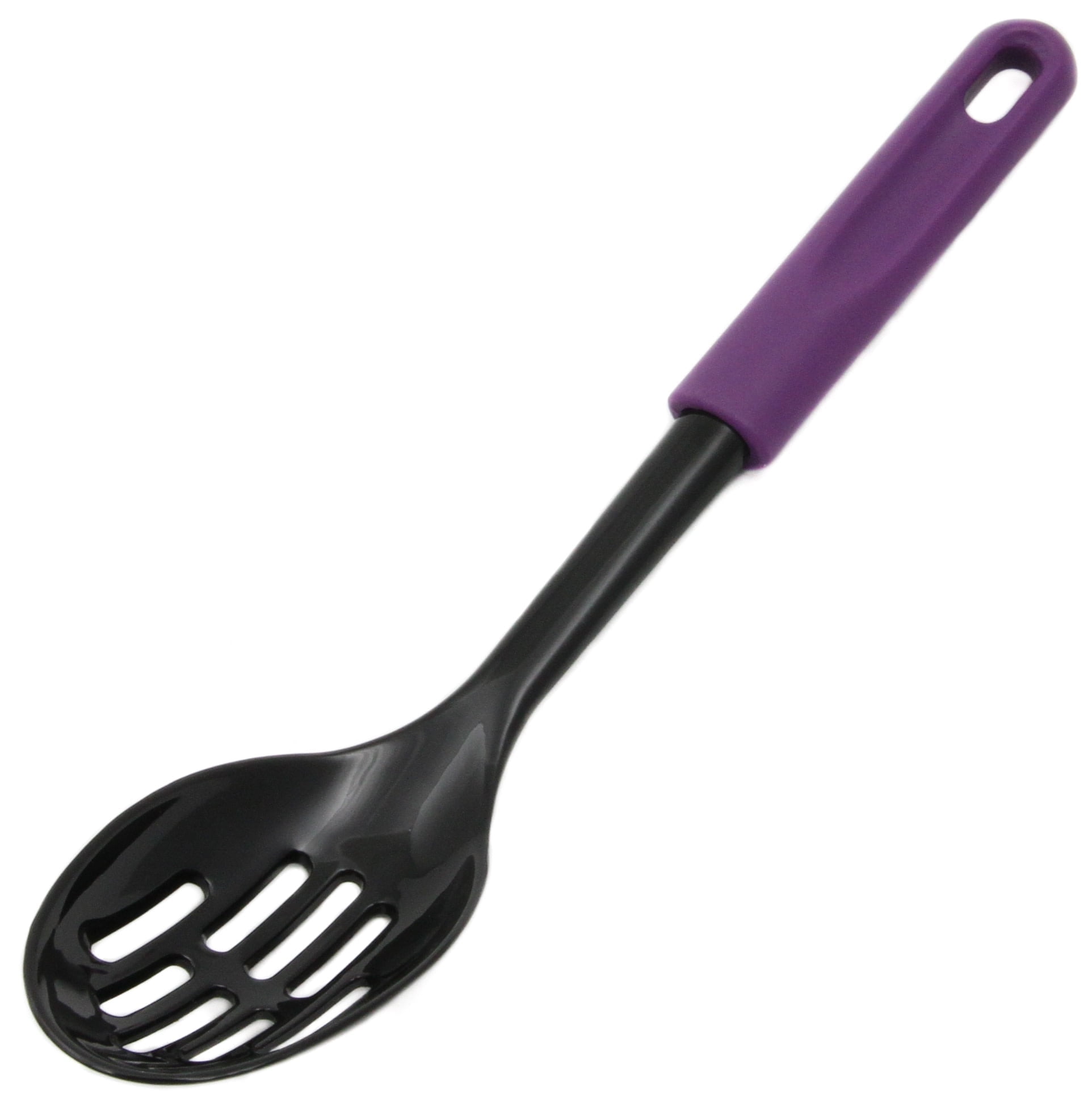 Chef Craft Basic Nylon Slotted Spoon, 11.5 inch, Purple/Black - Walmart.com