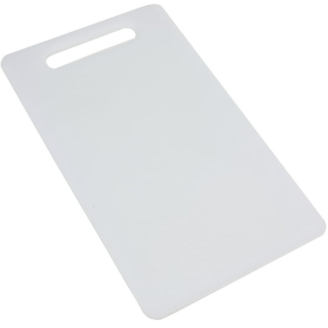 Chef Craft Basic Solid Plastic Cutting Board, 13 x 8 inch , White ...