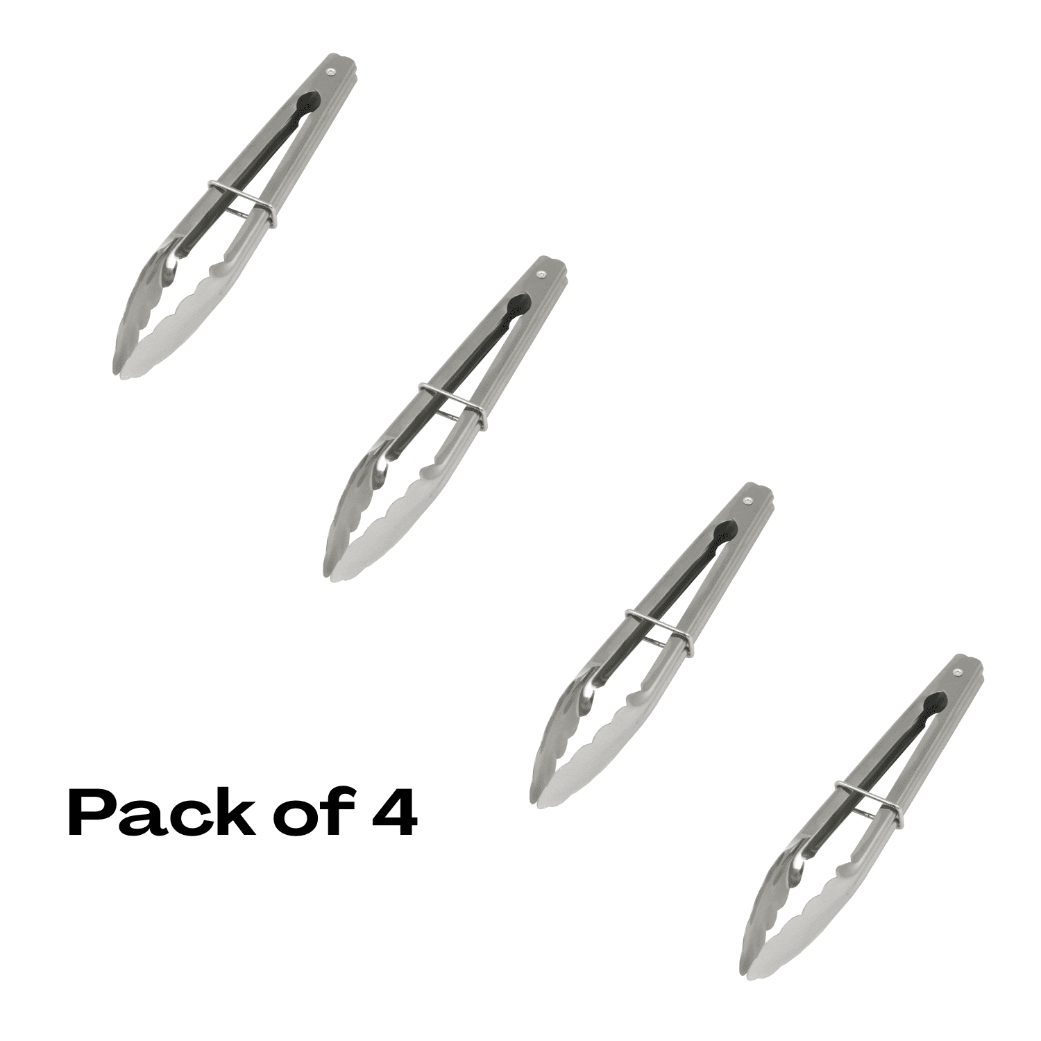 Chef Craft Classic Clam Shell Tongs, 9 inches in Length, Stainless ...