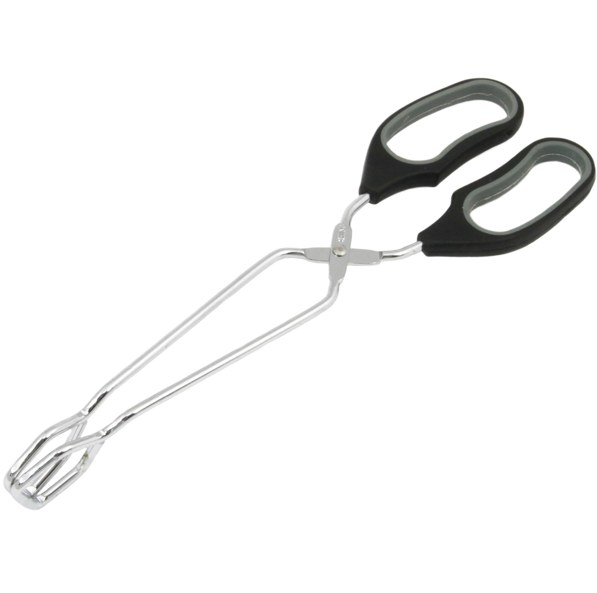 Chef Craft Classic 12-Inch Black Offset Cooking Tongs, Long Utensil ...