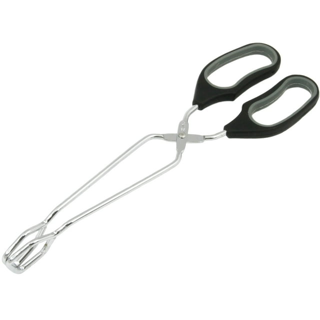 Chef Craft Classic 12-Inch Black Offset Cooking Tongs, Long Utensil ...