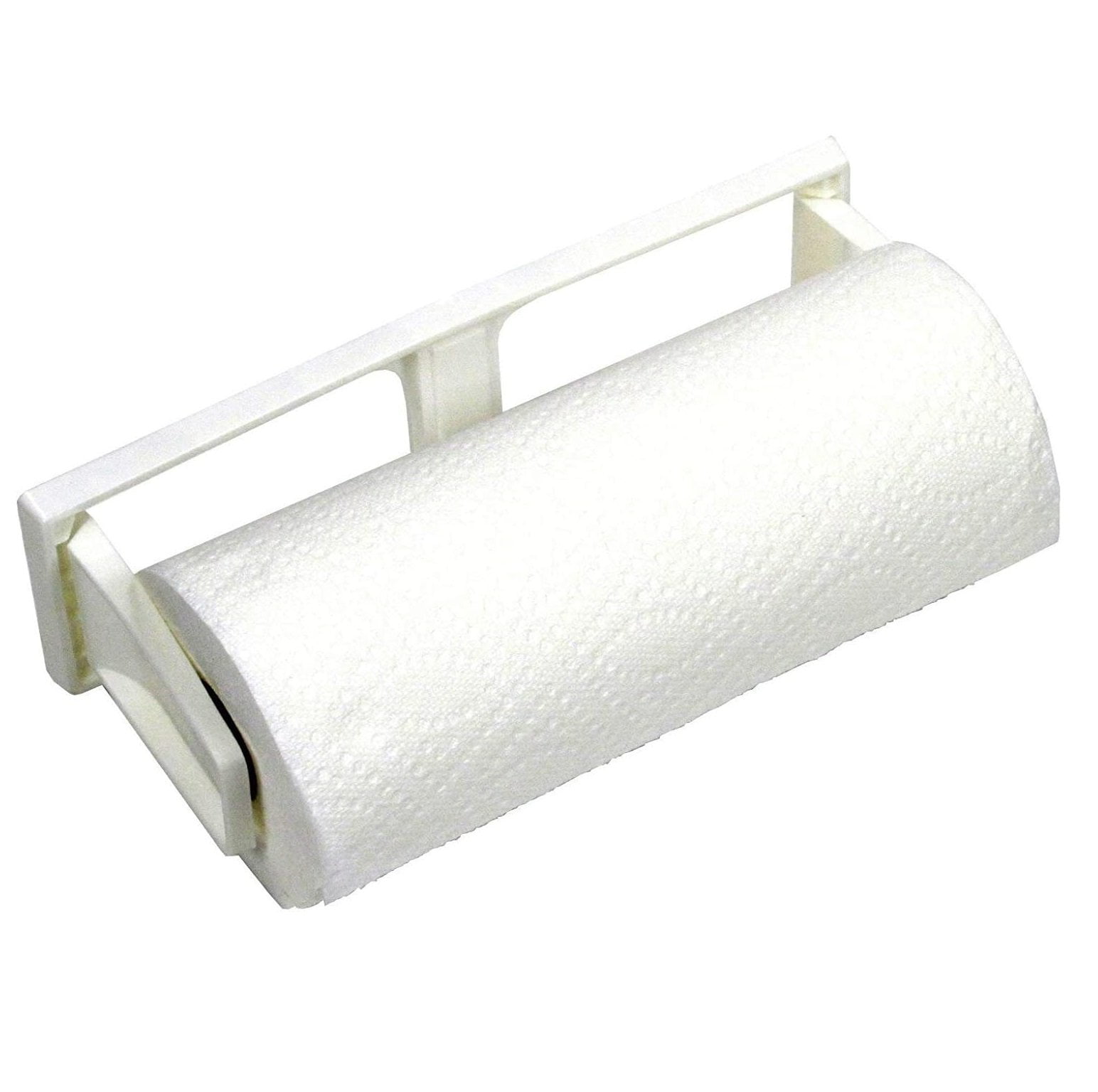 Chef Craft White Plastic Wall Mount Paper Towel Holder, 12.75-inch wide ...