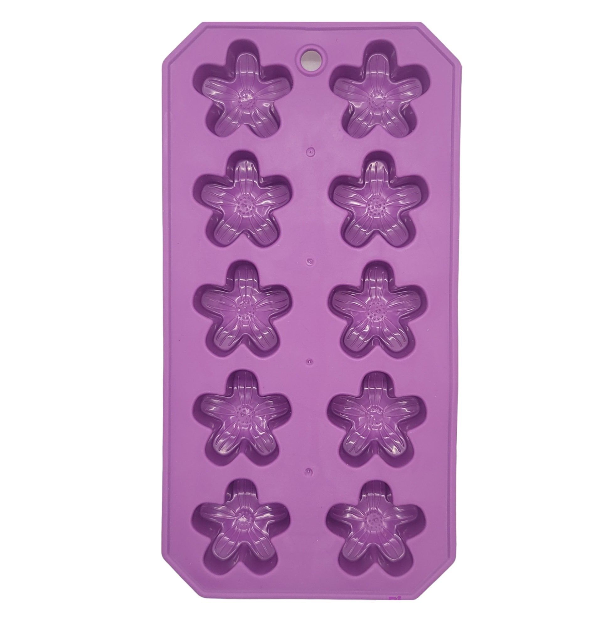 Chef Craft Flexible Thermoplastic 10-Cube Ice Cube Tray - Fun Flower ...