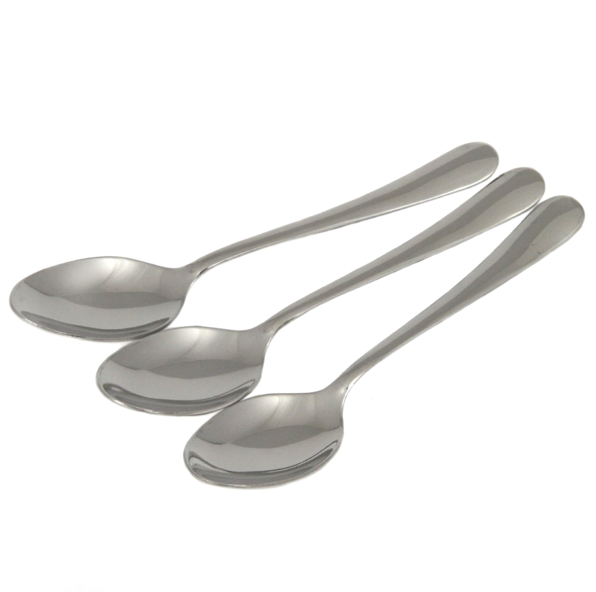 Chef Craft Stainless Steel Heavy Duty Teaspoon Set, 6 inches, 3 Piece ...