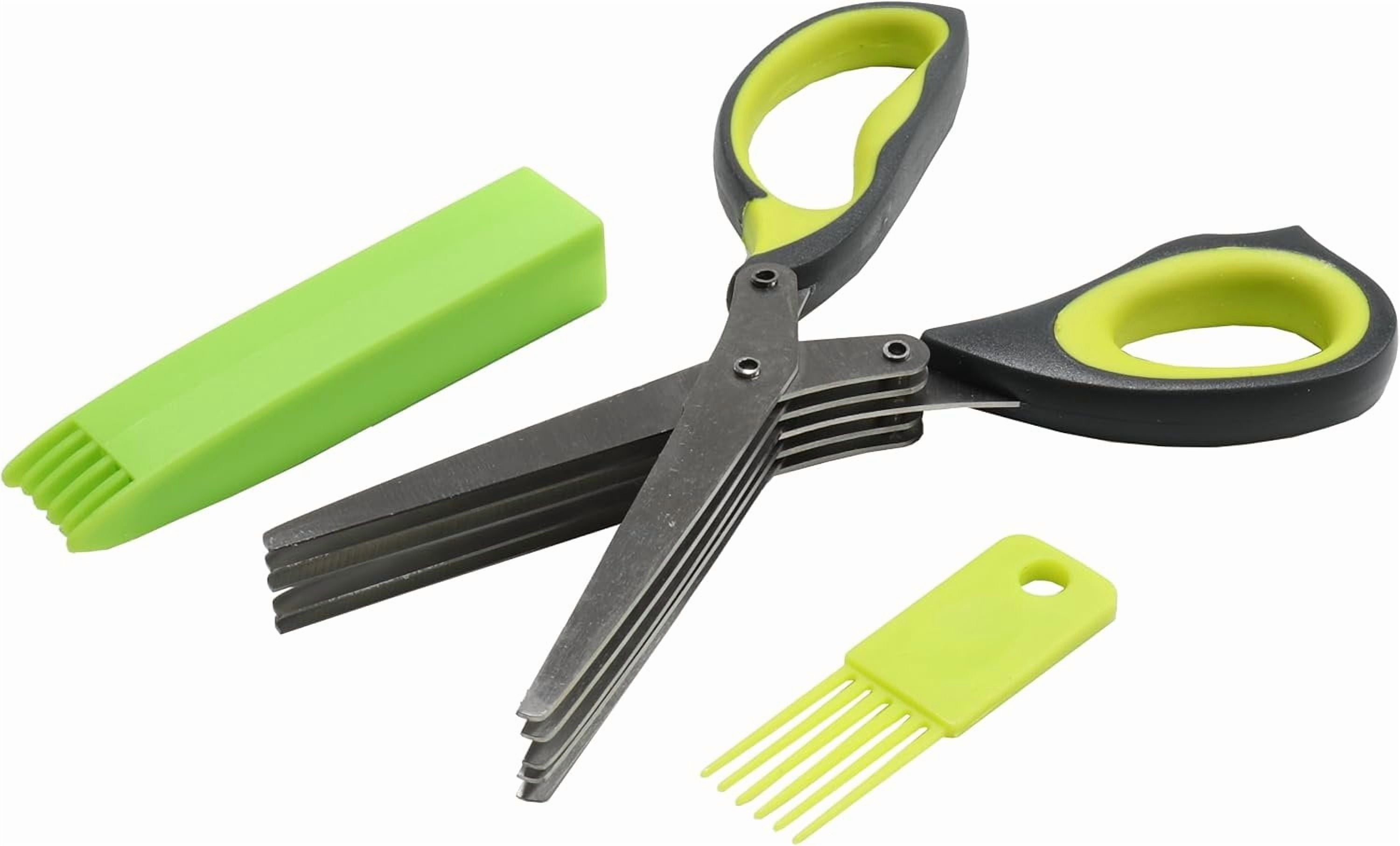 Chef Craft Herb Cutter Scissors Set, Multipurpose 5 Blade Cutting ...