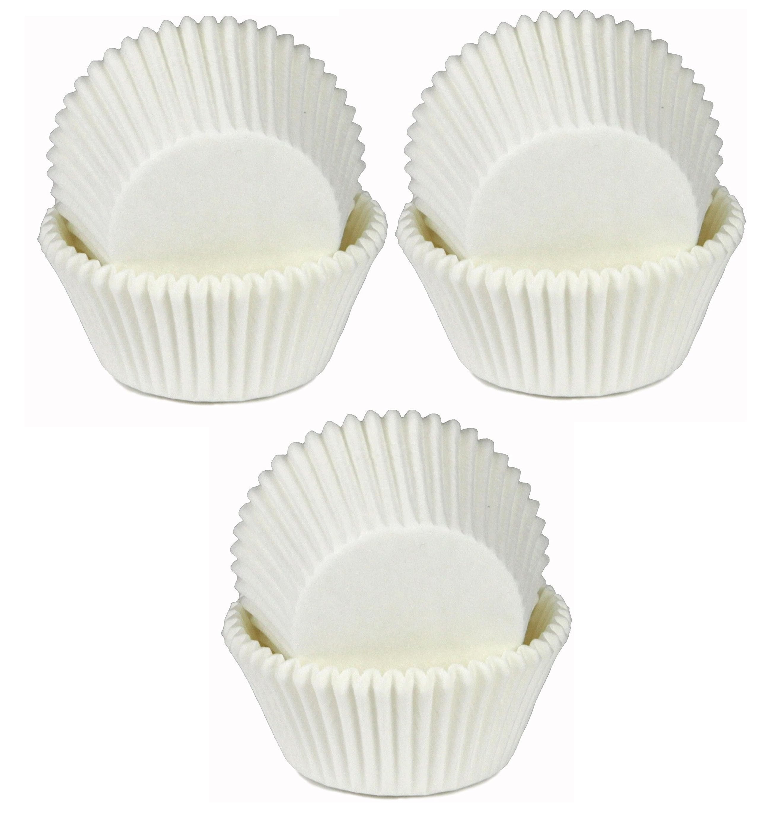 Chef Craft Non-Stick White Parchment Paper Cupcake Liners, Standard ...