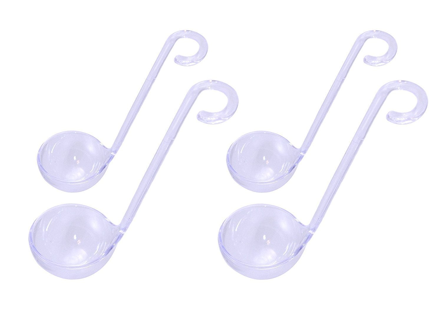 Chef Craft Plastic Mini Dressing / Sauce Ladles in 2 Sizes, Set of 4 ...