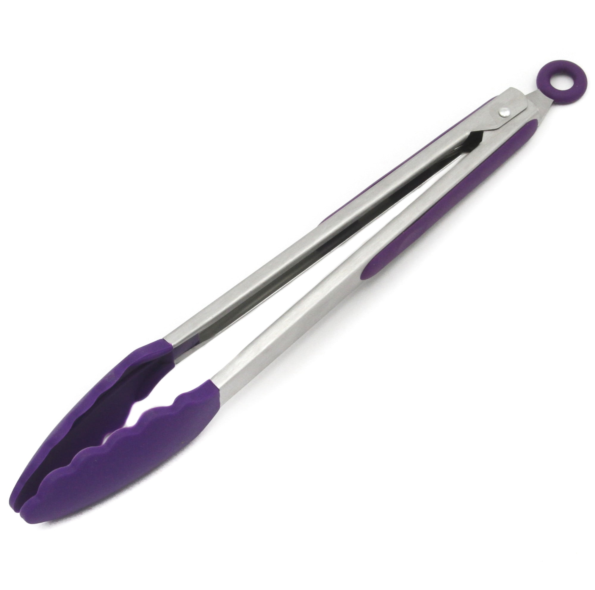 Chef Craft Premium Silicone Cooking Tongs, 12 inch, Purple - Walmart.com