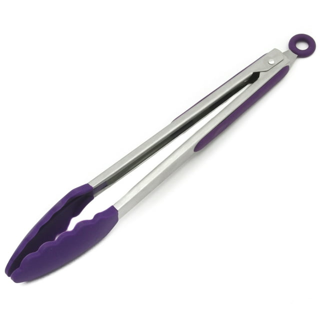 Chef Craft Premium Silicone Cooking Tongs, 12 inch, Purple - Walmart.com