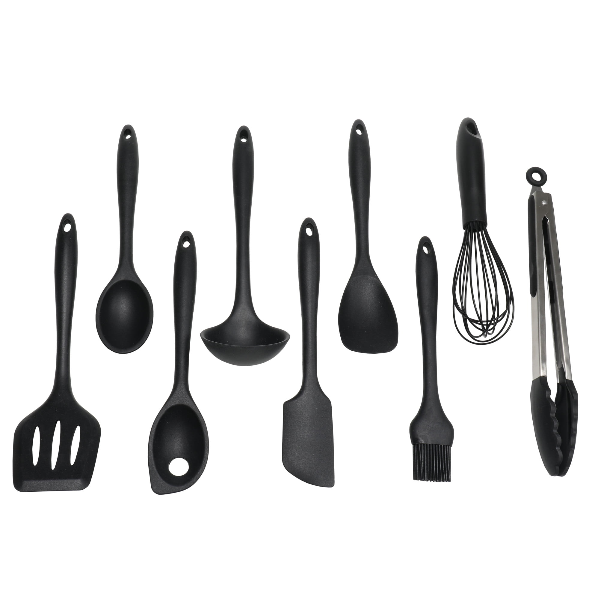 Chef Craft Premium Silicone Kitchen Tool and Utensil Set, 9 Piece Set ...