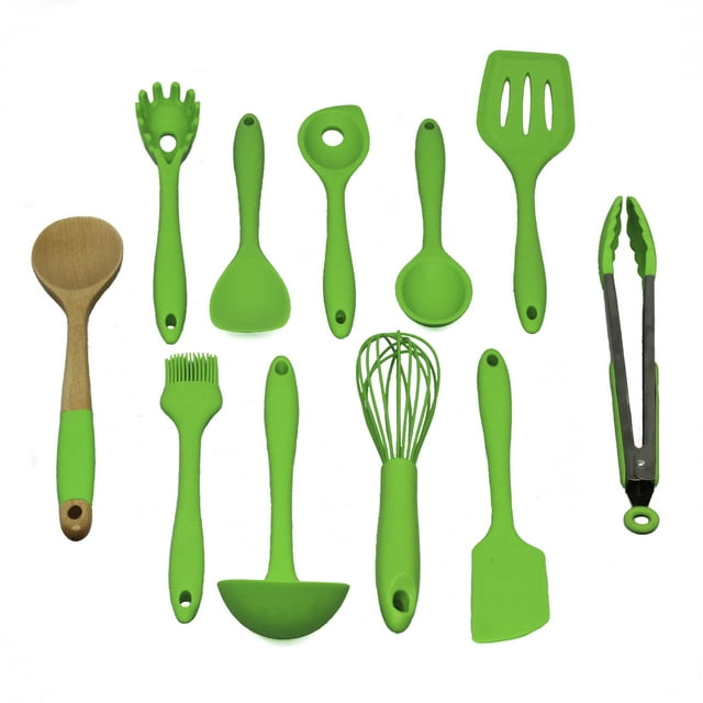 Chef Craft Premium Silicone Kitchen Tool and Utensil set, 11 Piece Set ...