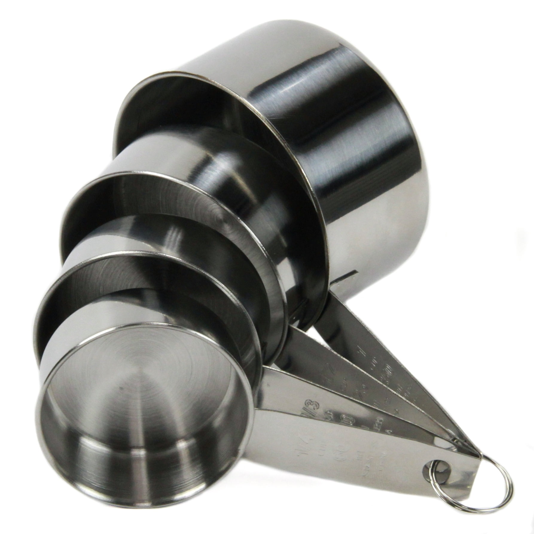 Chef Craft Select 4 Piece Measuring Cup Set, 1/4, 1/3, 1/2 and 1 cup ...