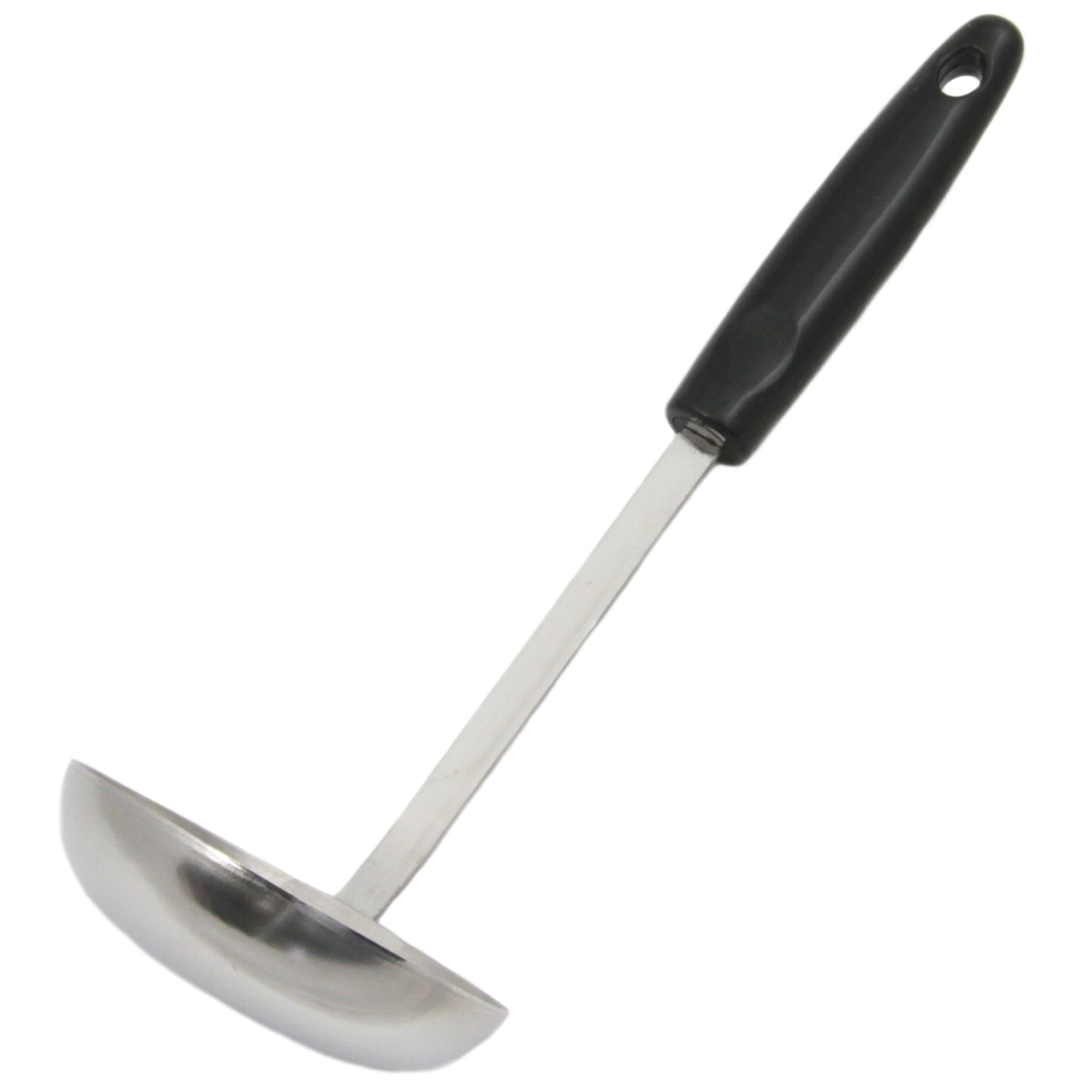 Chef Craft Select Cooking Ladle, 11.5 inch, Stainless Steel/Black ...
