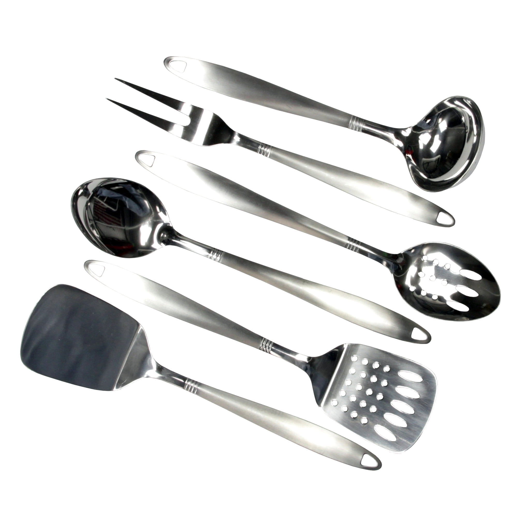 Chef Craft Select 6 Piece Stainless Steel Kitchen Tool and Cooking ...