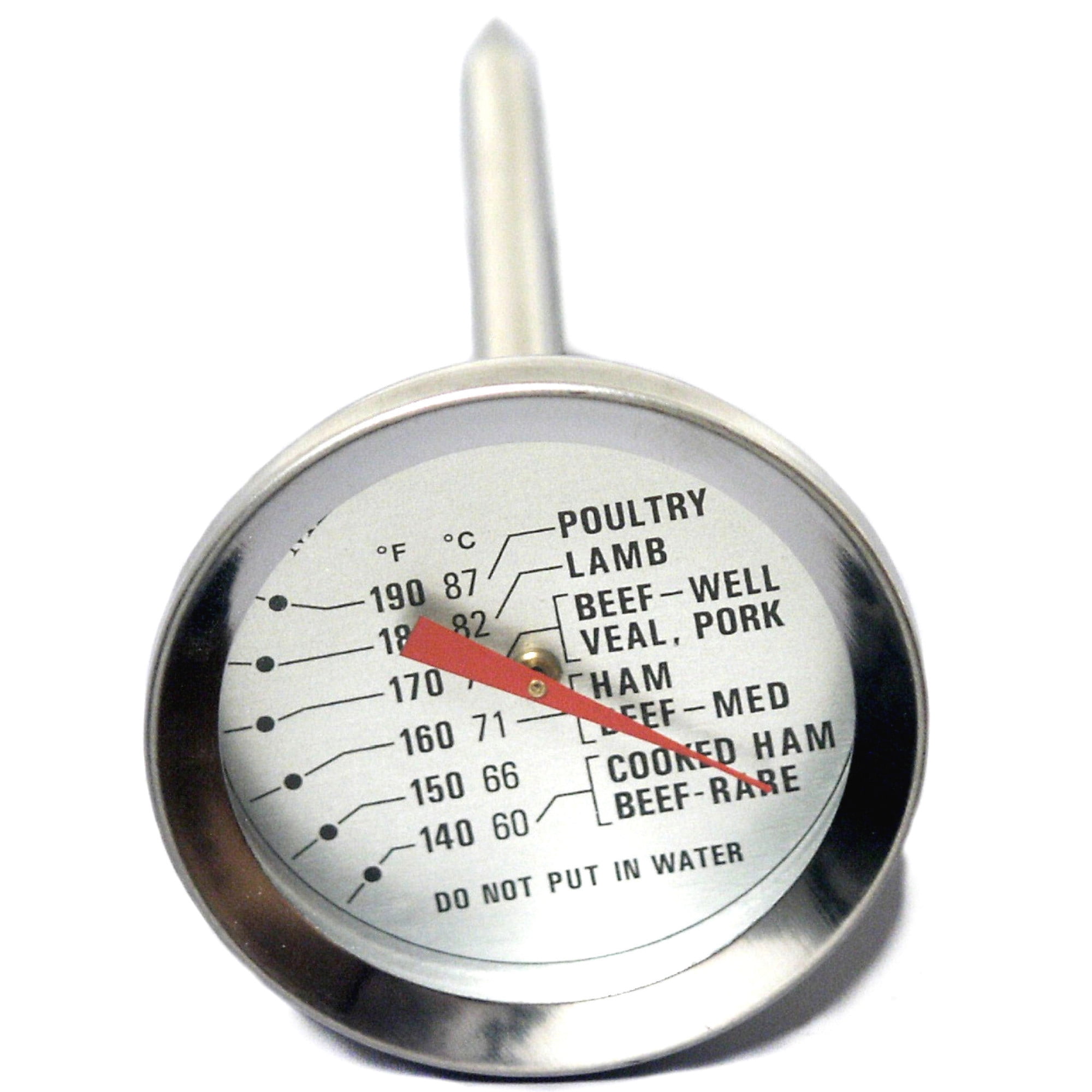 Chef Craft Select Meat Thermometer, 5 inches in Length, Stainless Steel ...
