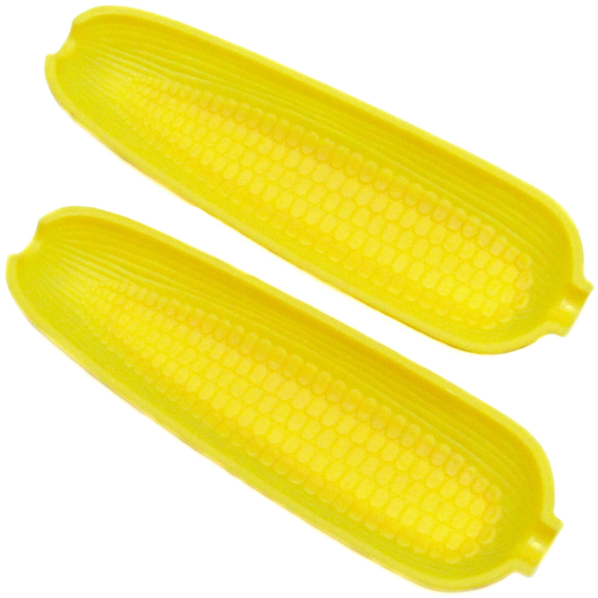Chef Craft Select Plastic Corn Cob Dishes, 9.5 inches in Length 2 Piece ...