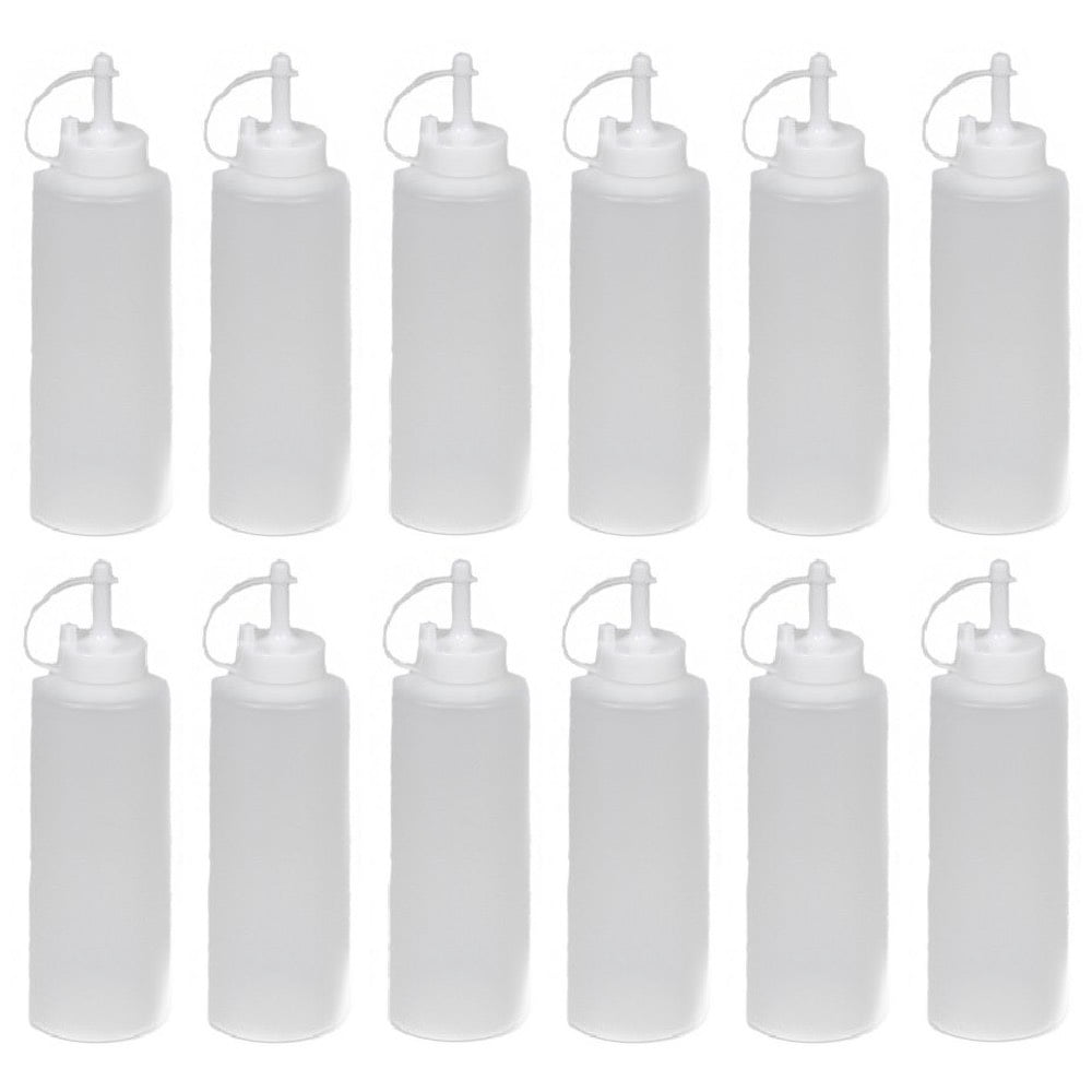Chef Craft Squeeze Bottle with Cap 12 oz, 12 Pack - Walmart.com