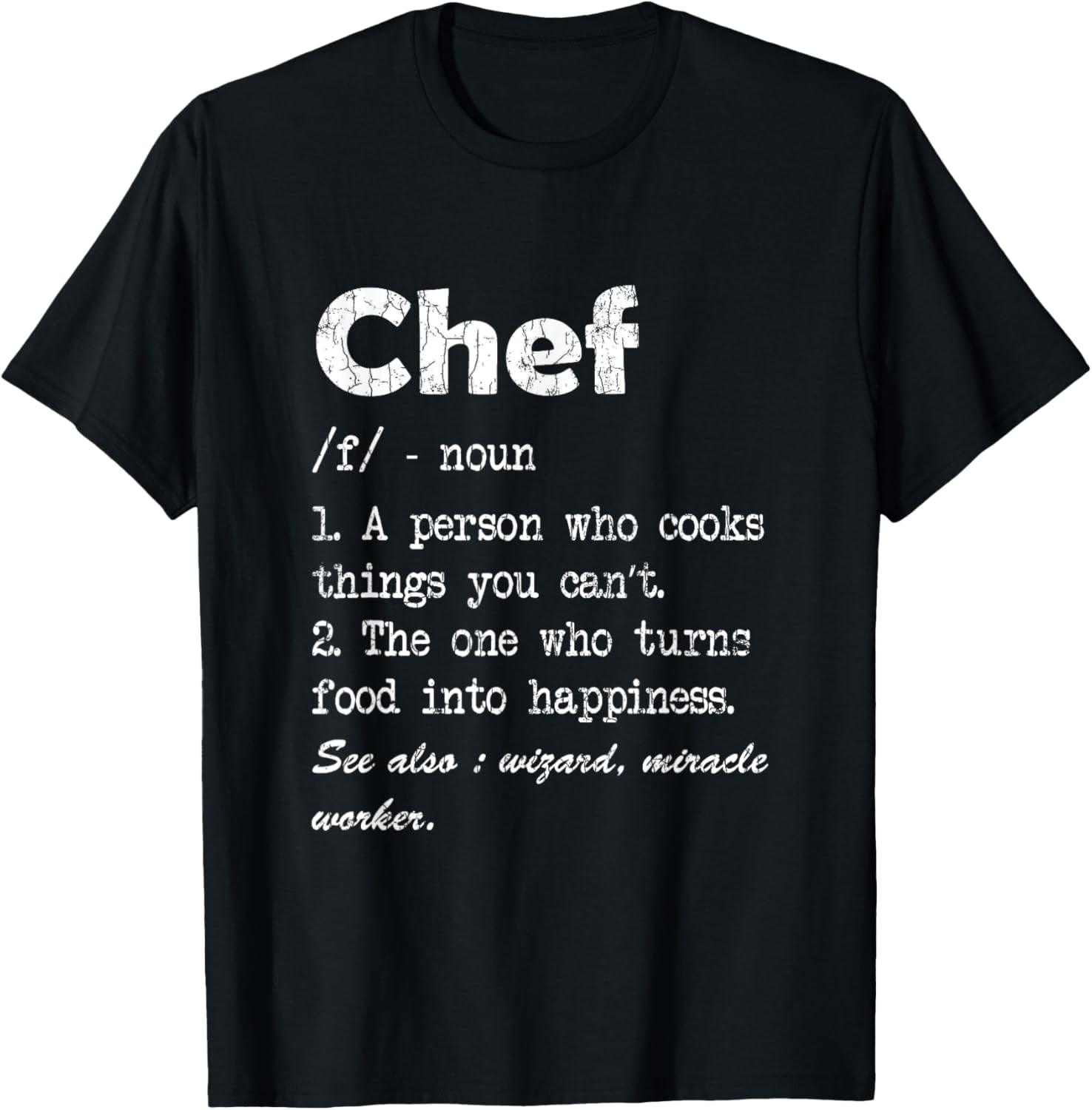 Chef Definition Funny Cook Cooking Graphic T-Shirt - Walmart.com