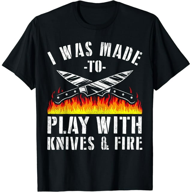 Chef Design For Men Women Knives Play Cooking Lovers Funny T-Shirt ...