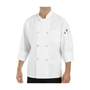 Chef Designs® Eight Pearl Button Chef Coat with Thermometer Pocket ...