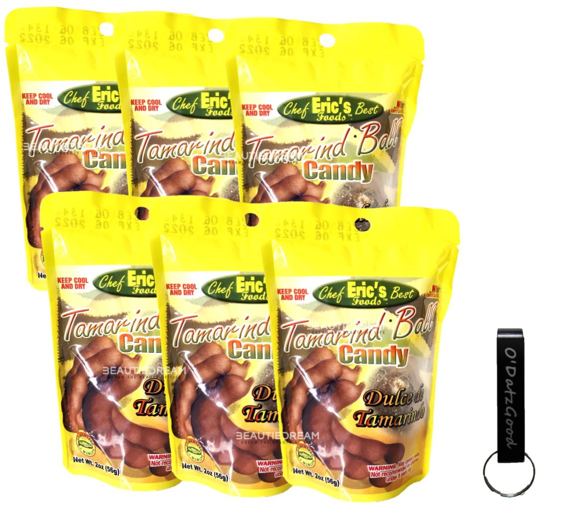 Chef Eric Tamarind Ball Candy 2 oz (56g) Pack of 6 Packaged w ...