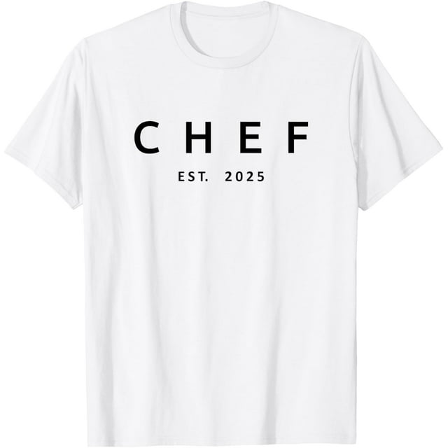 Chef Est. 2025, Cook Cooking Culinary School Graduation T-Shirt ...