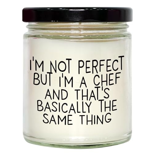 Chef Gifts for Father's Day | Funny Chef Candle | I'm Not Perfect But I ...