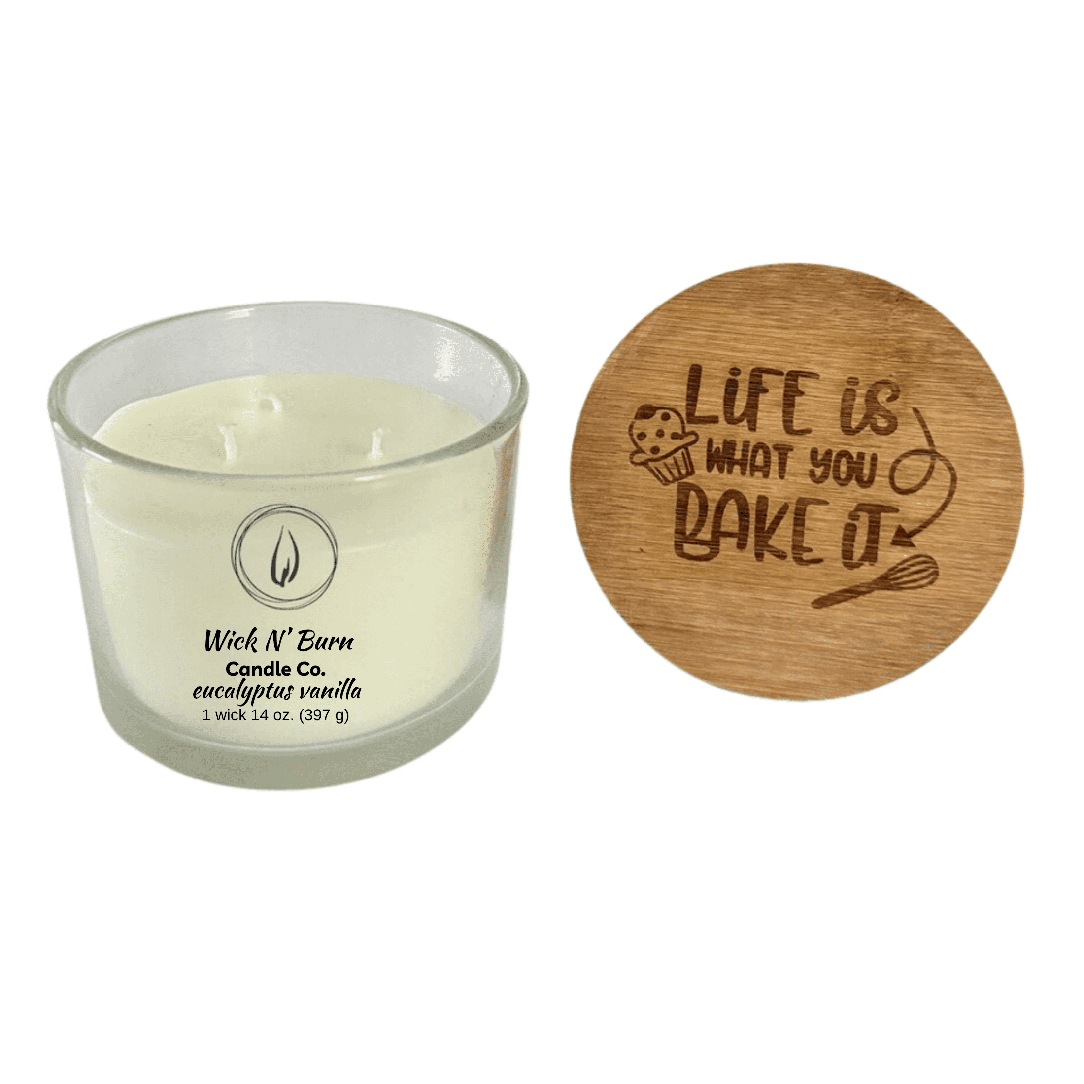 Chef Gnome Eucalyptus Vanilla Scented 3-Wick Candle, 14 oz, with ...