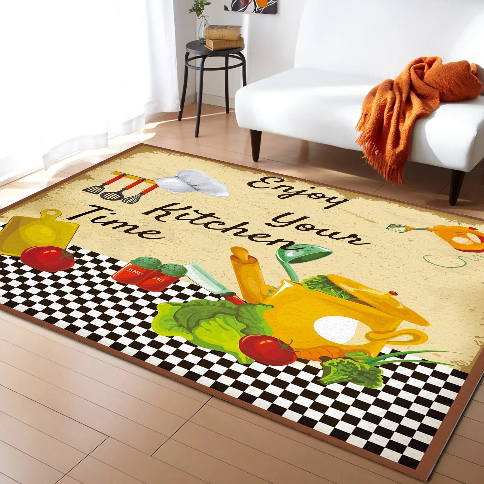 Chef Gnome Kitchen Living Room Carpet Coffee Table Floor Mat Study ...