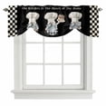 Chef Gnomes Tie Up Valance Curtains for Windows, Kitchen Curtains ...