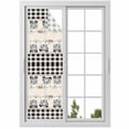 Chef Gnomes Window Privacy Film, Black Grey Plaid Cake Cook Dessert ...