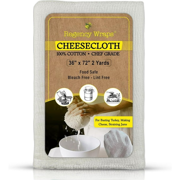 Chef-Grade 100% Cotton Cheese Cloth 36"X72" (2yds), Bleach & Dye Free ...