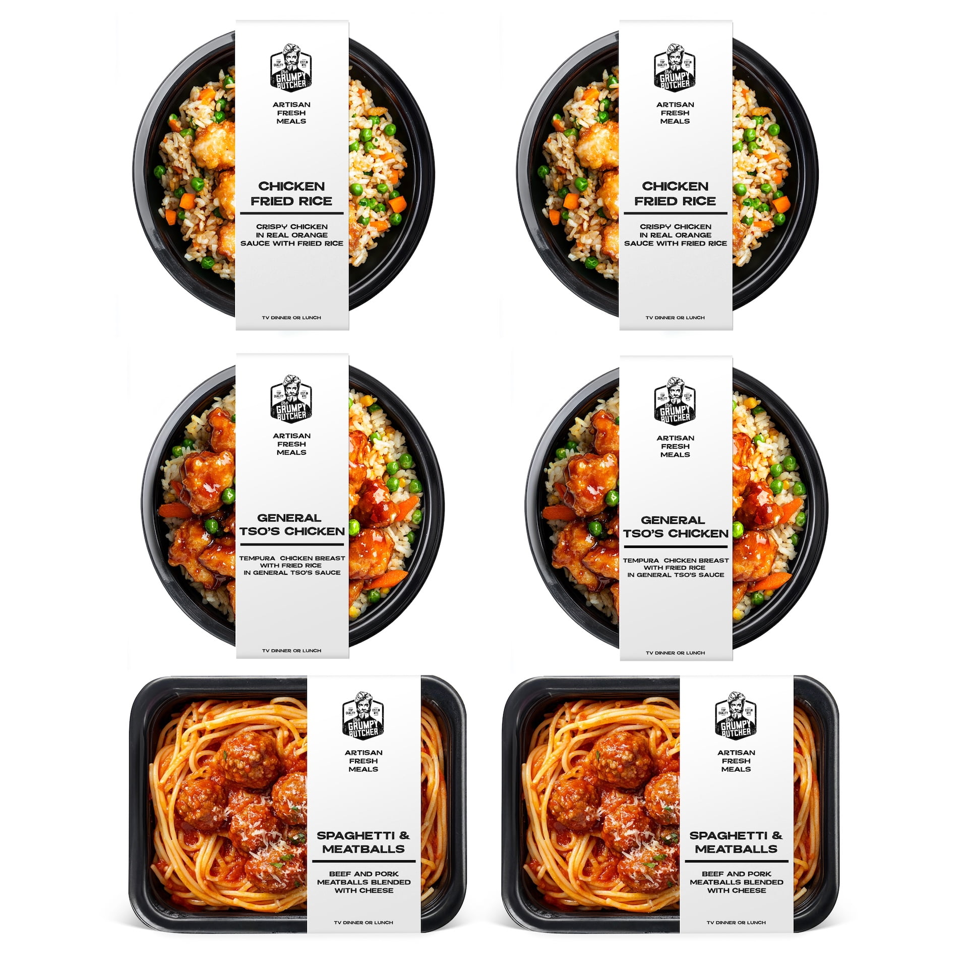 Grumpy Butcher Premium Bistro Meals Set, 6 ct, 12 oz bowl - Walmart.com