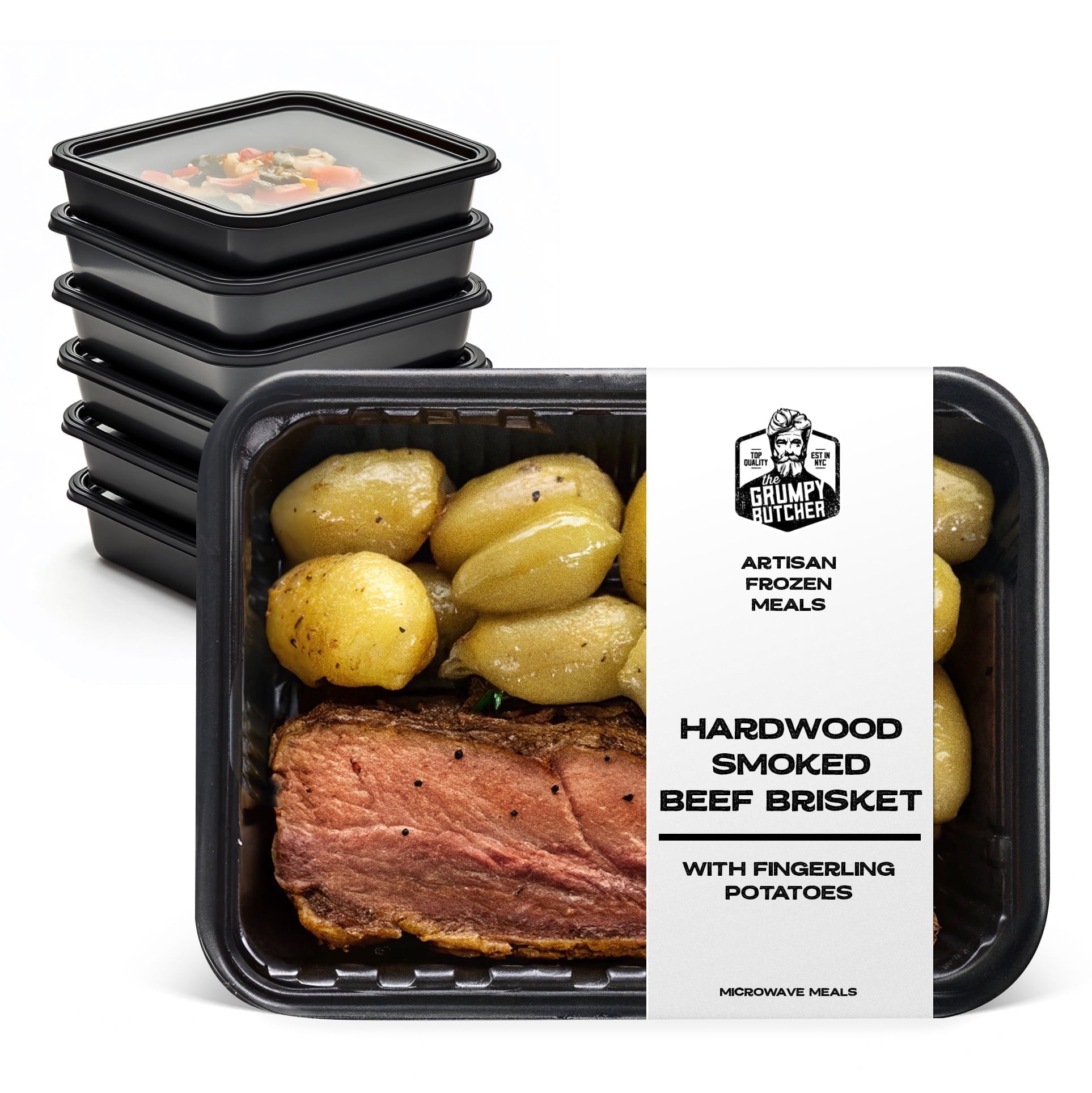 Chef Grumpy Butcher Frozen Meals, Smoked Beef Brisket and Fingerling ...