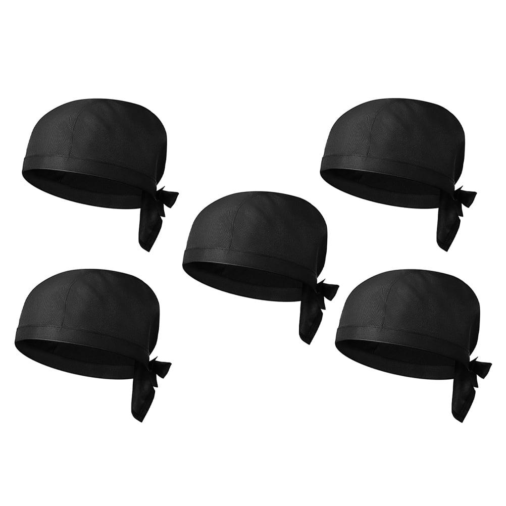 Chef Hat 5 Pcs Kitchen Working Caps for Men Bonnet Barbecue and Women ...