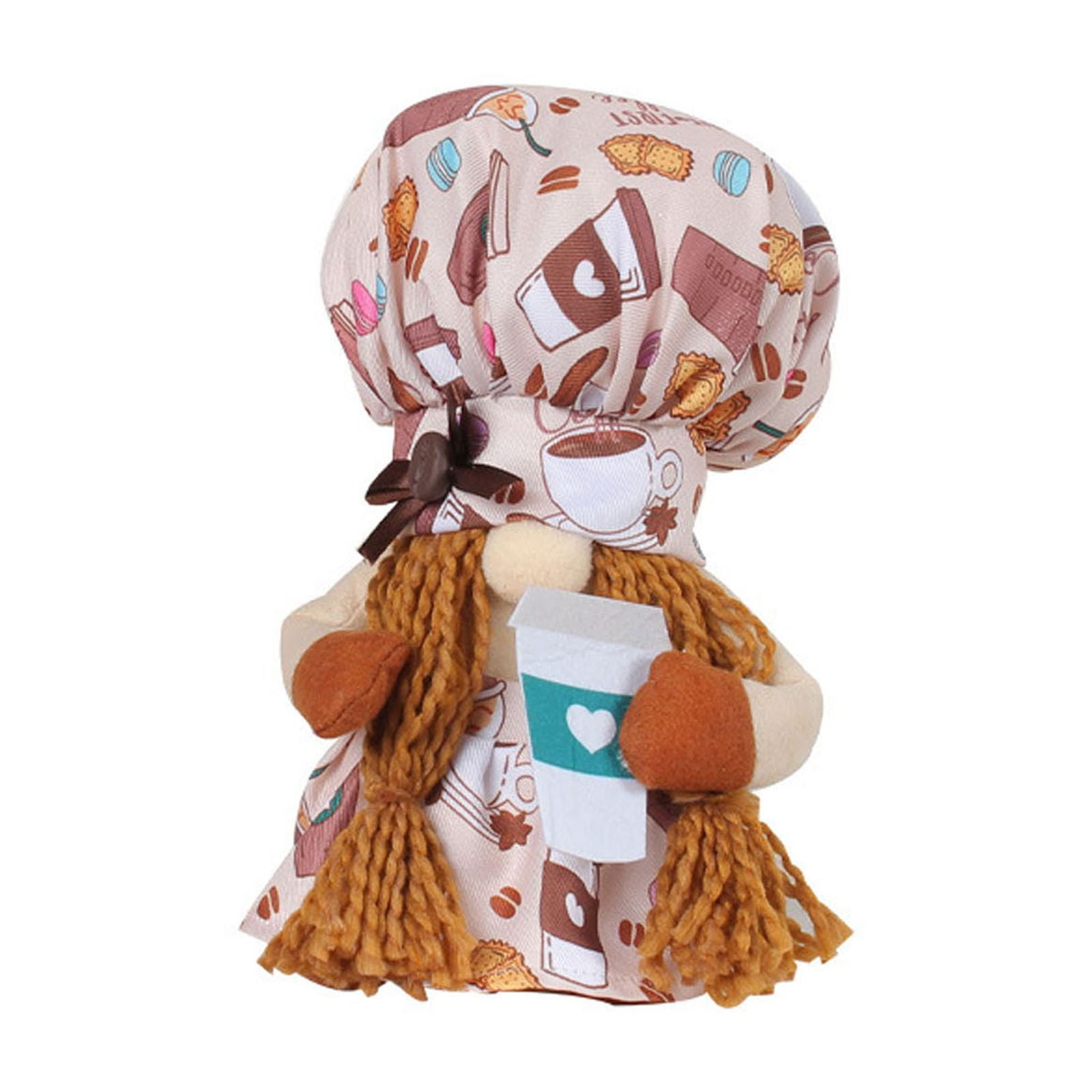 Chef Hat Coffee Cup Doll Props Cute Standing Doll Decoration - Walmart.com