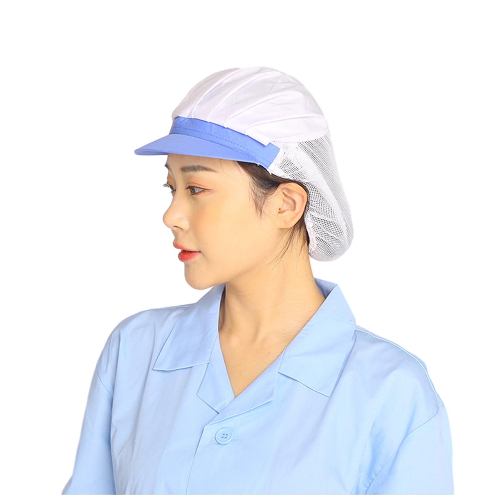 Chef Hat Elastic Mesh Cap Kitchen Restaurant Hotel Bakery Uniform ...