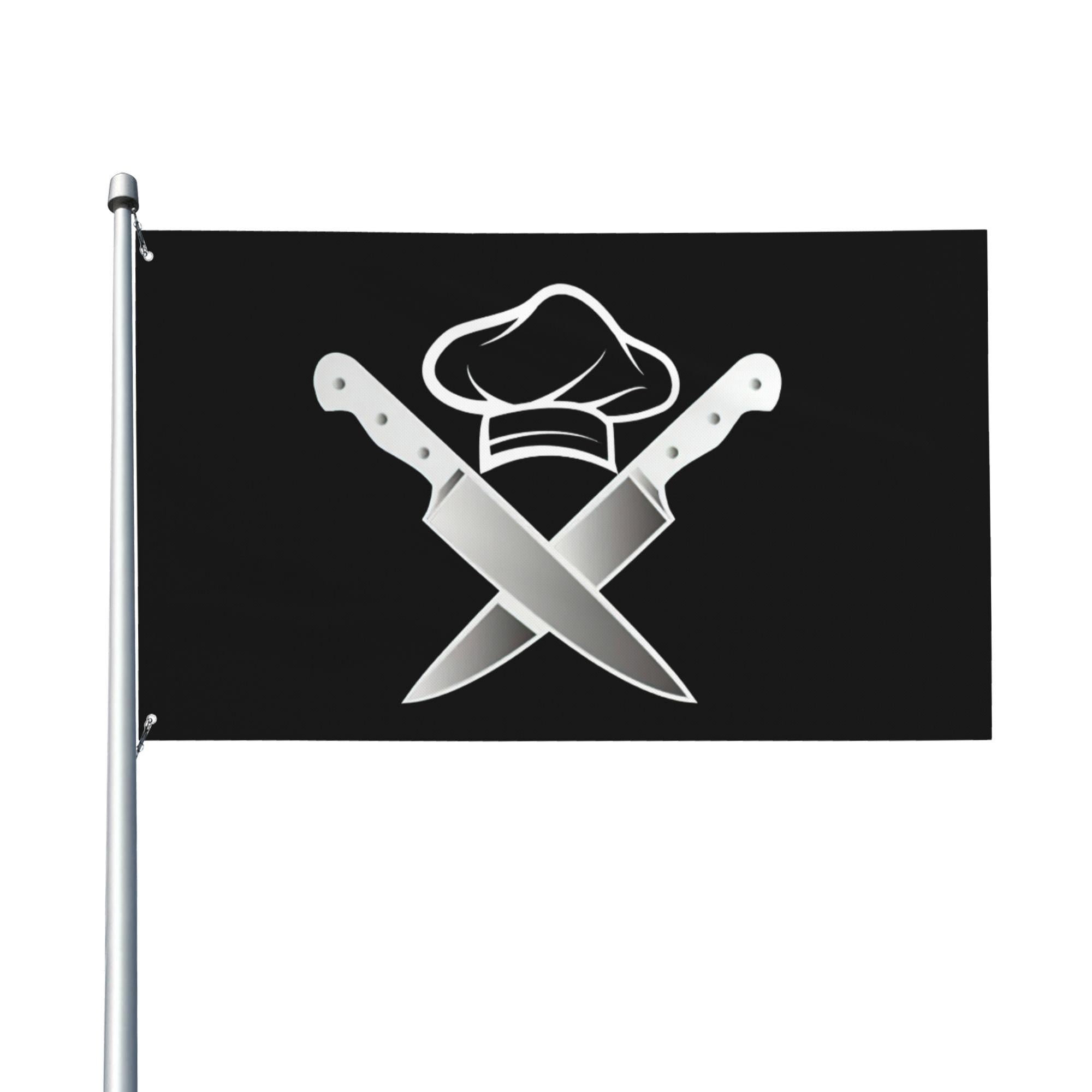 Chef Hat Knives Flag Home Garden Flag Banner Breeze Flags For Home ...